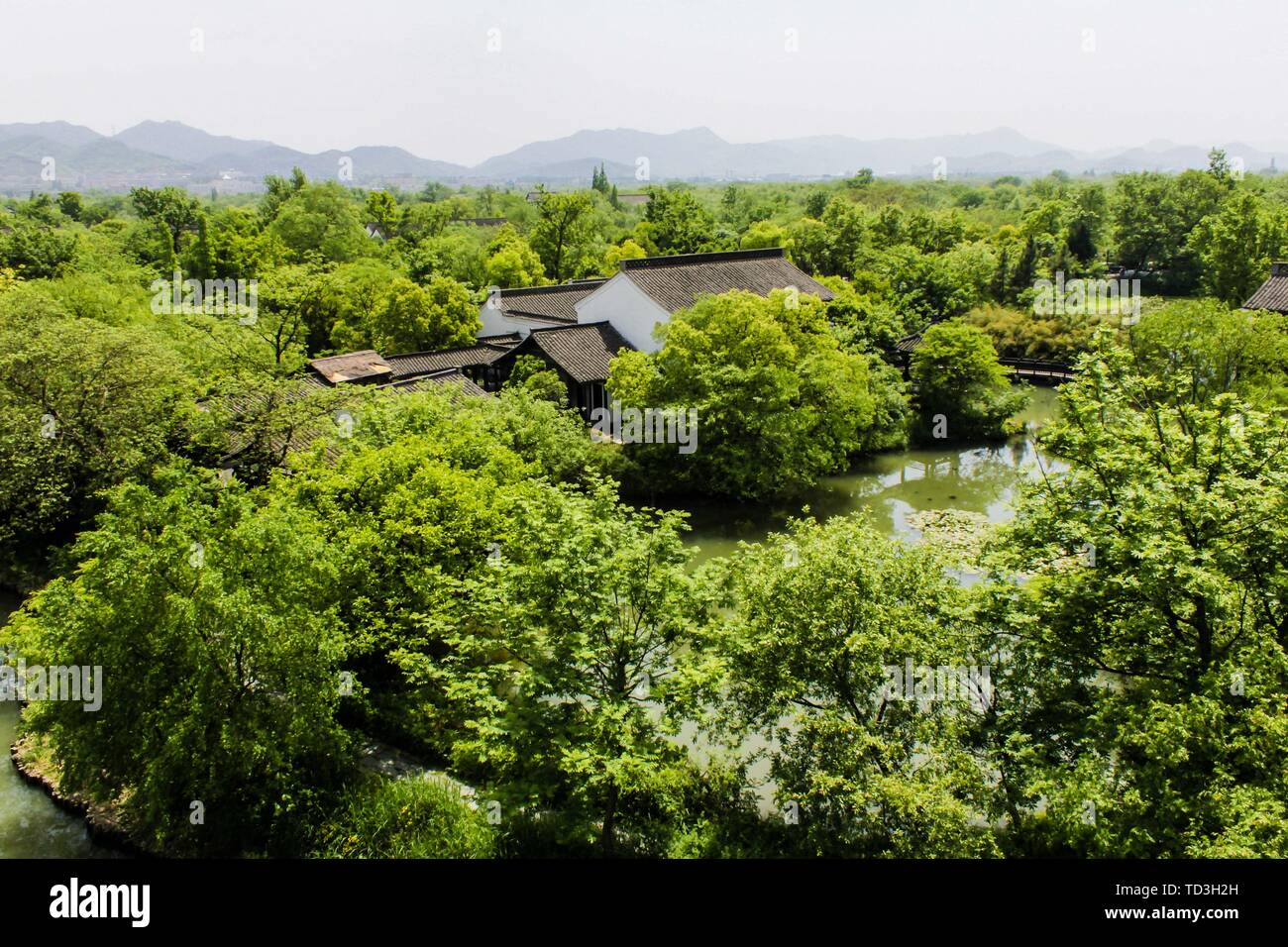 Scenery of Xixi Wetland Park in Hangzhou Stock Photo - Alamy