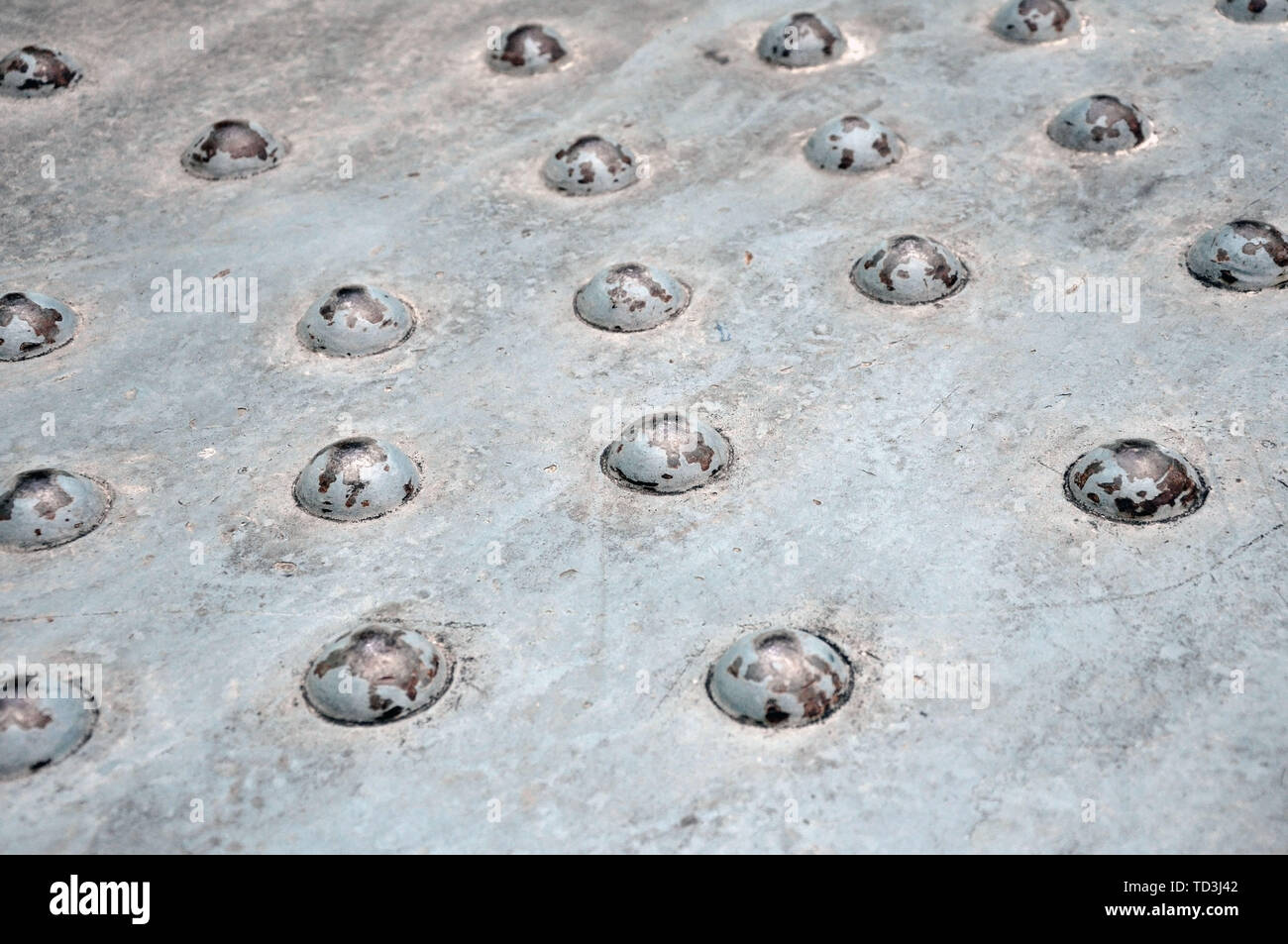 Steel girder bridge construction, riveted joint. texture background ...