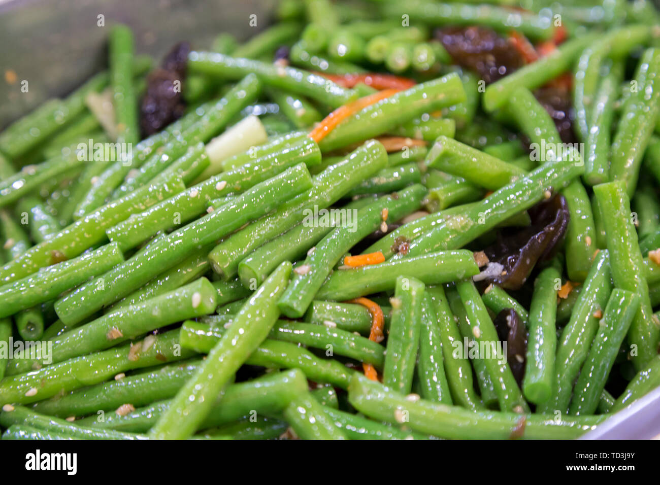 Chinese cuisine fried beans Stock Photo - Alamy