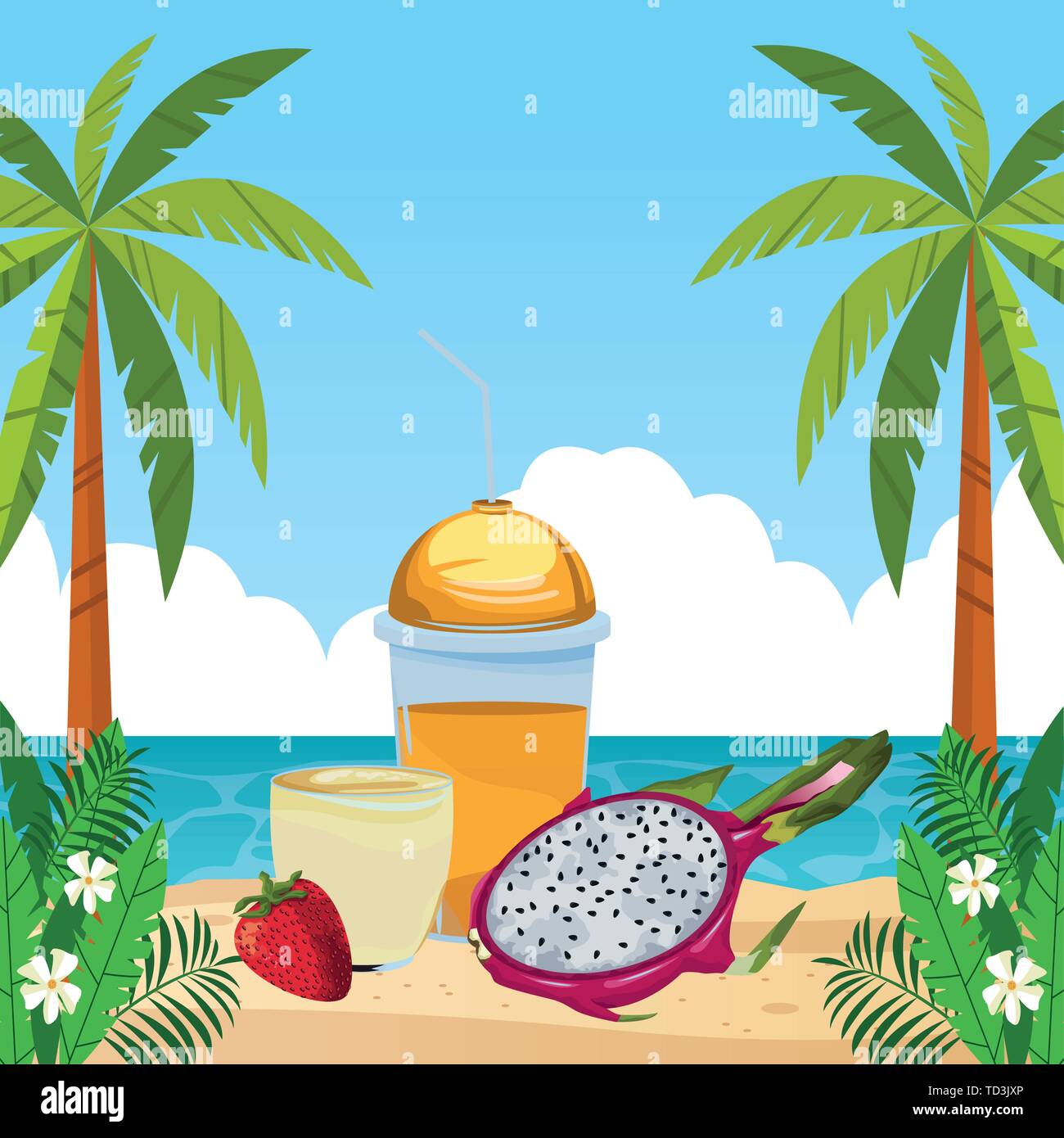 Strawberry fruit icon over hi-res stock photography and images - Alamy