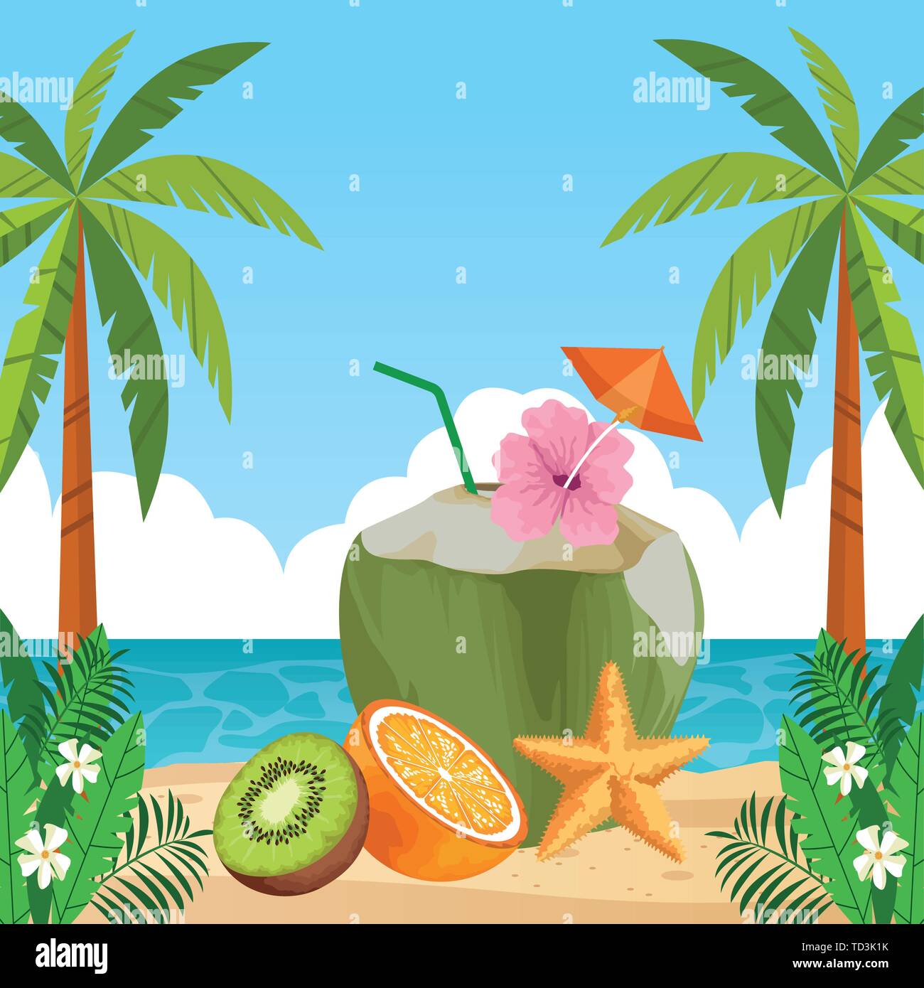 exotic tropical fruit icon cartoon Stock Vector Image & Art - Alamy