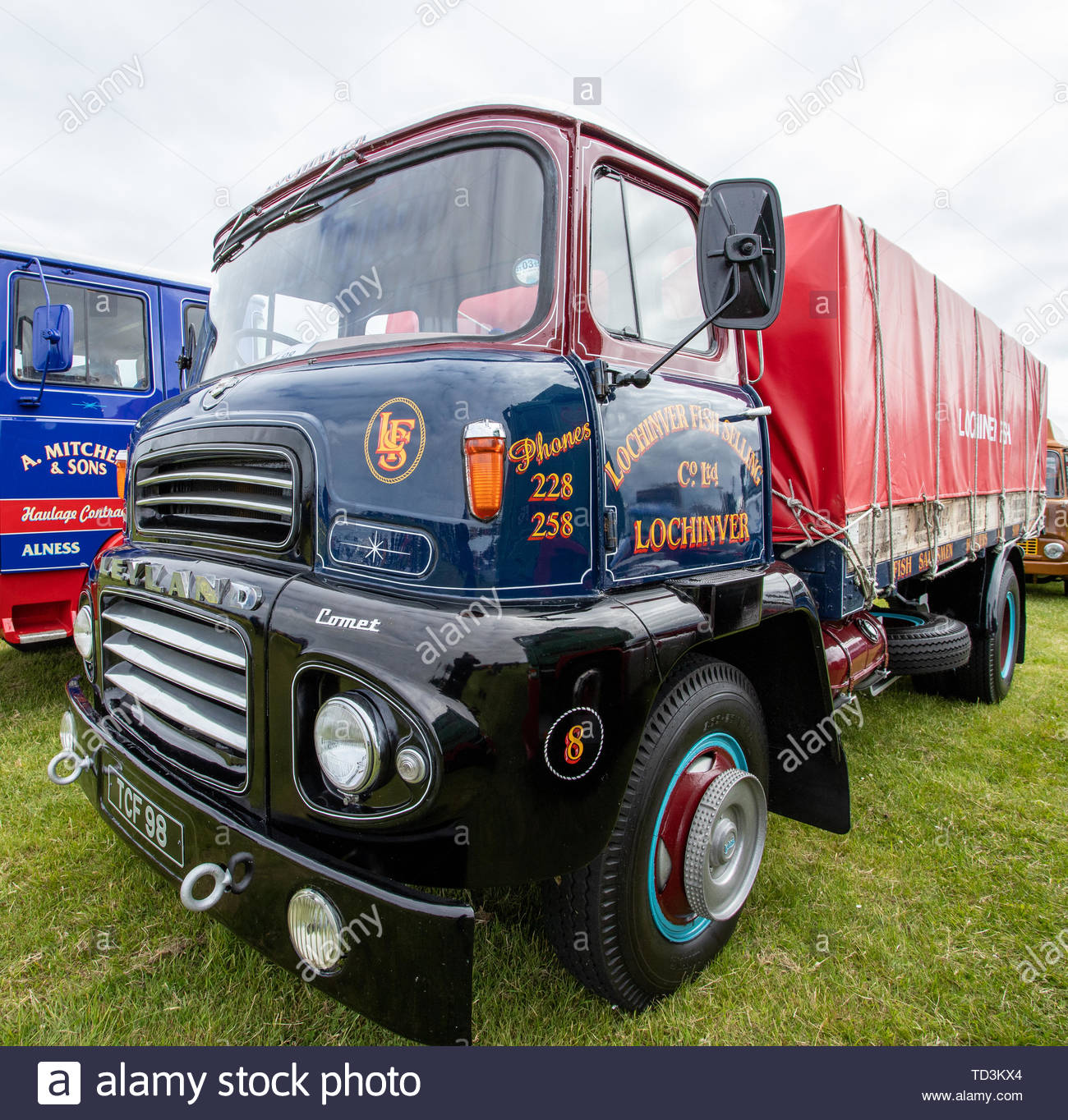 Vintage Leyland Lorry Commercial Vehicle Stock Photos & Vintage Leyland ...