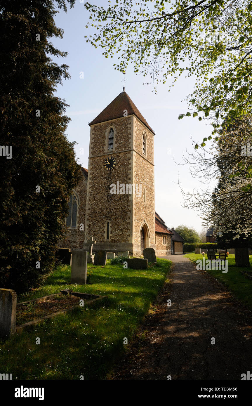 St Peter’s Church, Holwell, Hertfordshire, was rebuilt in 1877-9 ...
