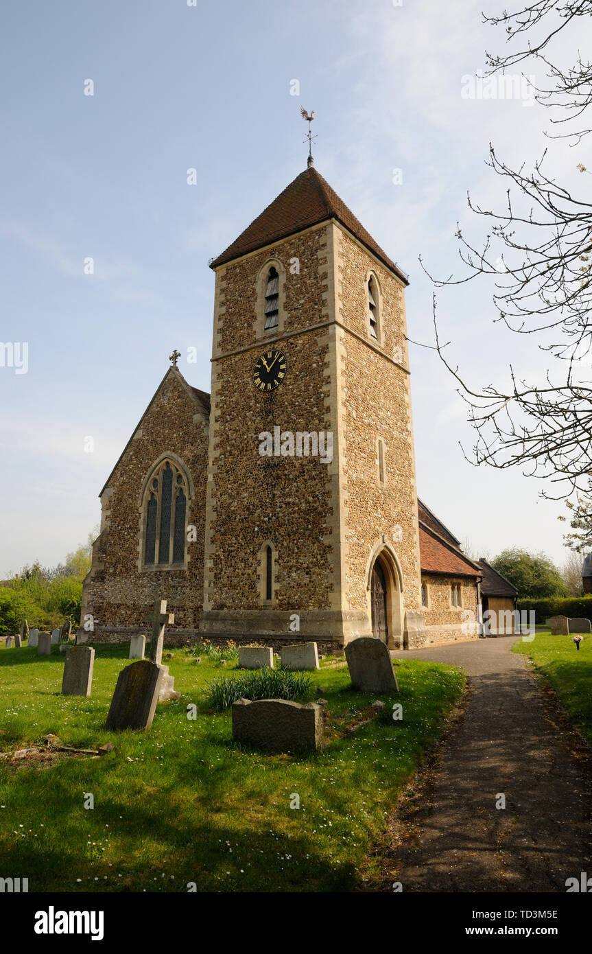 St Peter’s Church, Holwell, Hertfordshire, was rebuilt in 1877-9 ...