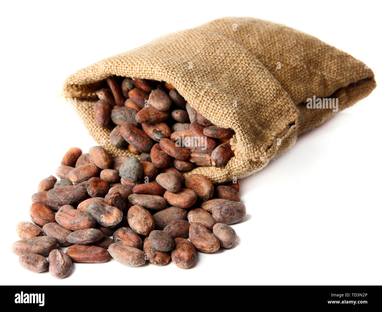 Cocoa bean bag Cut Out Stock Images & Pictures - Alamy