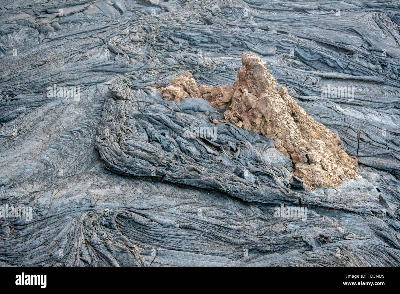 A dirt road leading to Erta Ale Volcano, a continuously active basaltic ...