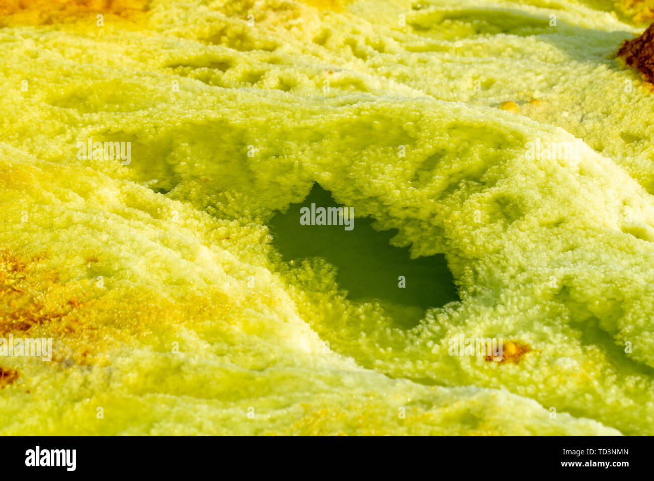 Dallol hydrothermal hot springs in the Danakil depression at the Afar ...