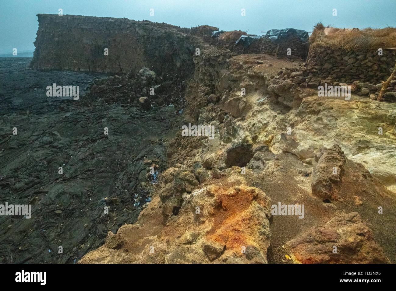 Erta Ale Volcano is a continuously active basaltic shield volcano and ...