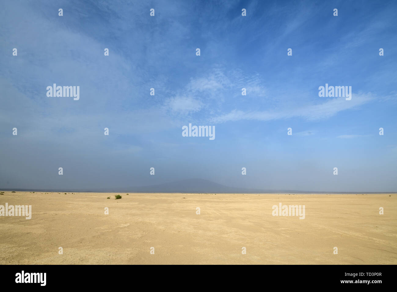 The barren landscape surrounding the Erta Ale Volcano in the Afar ...
