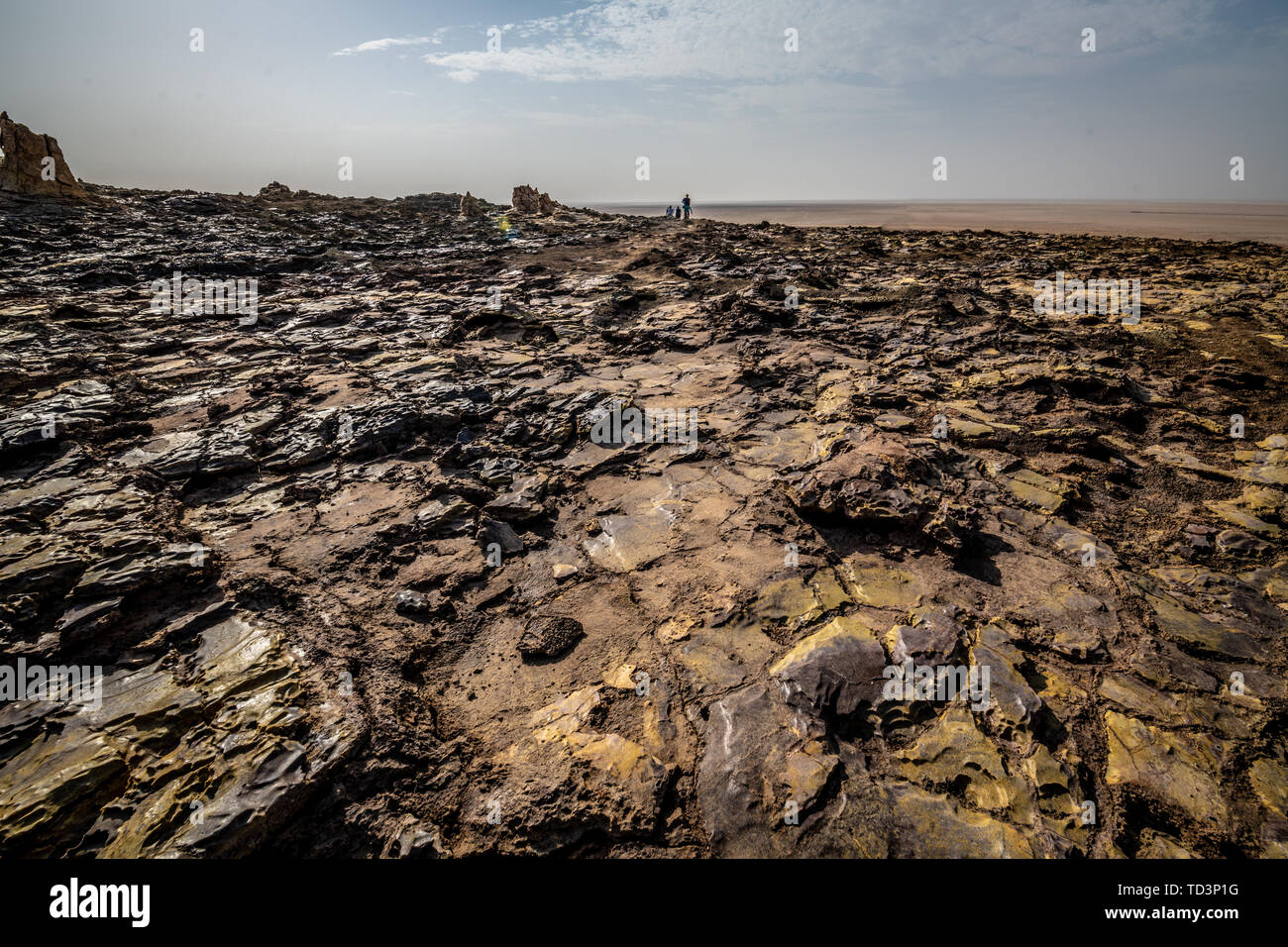 Dallol hydrothermal hot springs in the Danakil depression at the Afar ...