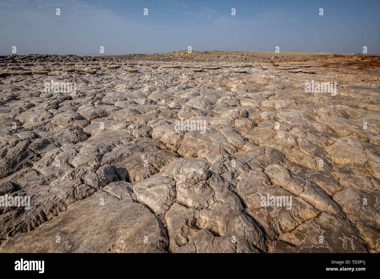 Dallol hydrothermal hot springs in the Danakil depression at the Afar ...