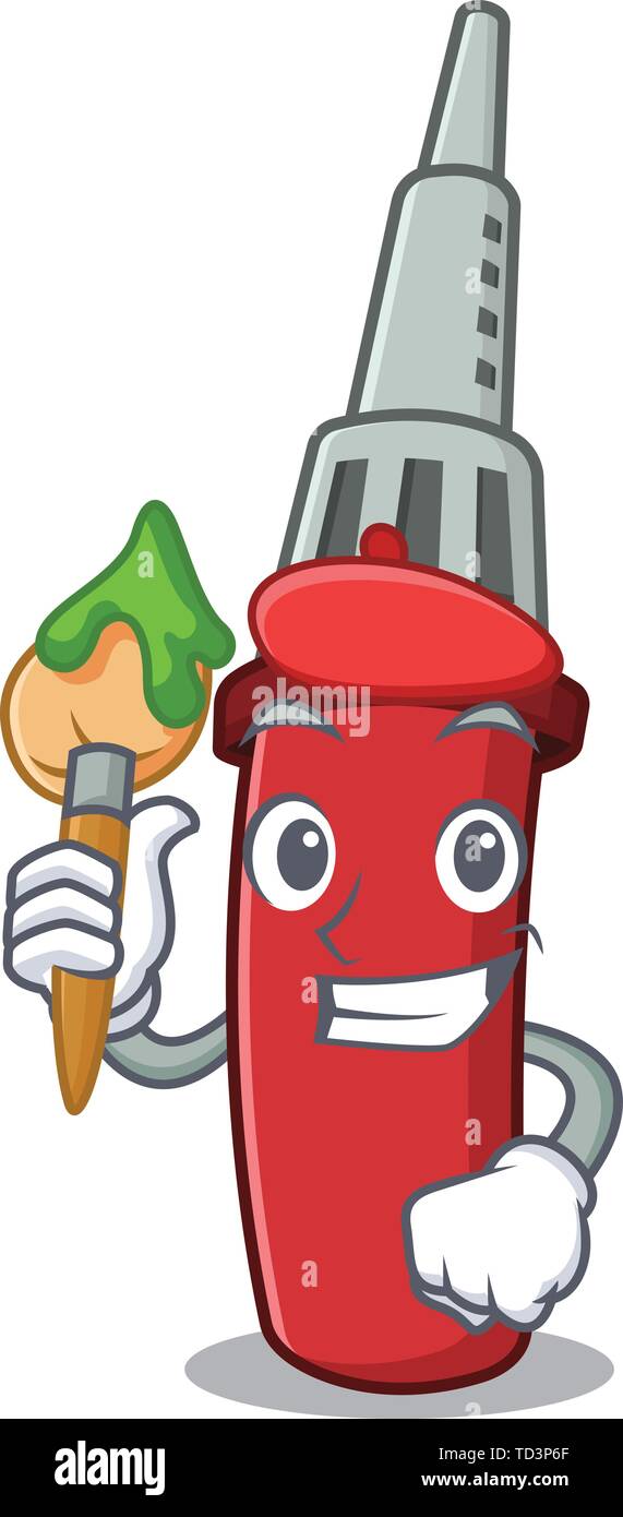 Artist solderin iron in cartoon mechanical box Stock Vector Image & Art ...