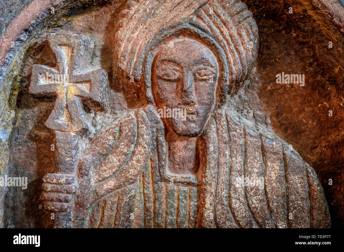 Rock hewn monolithic church of Bet Golgotha (House of Golgotha Mikael ...