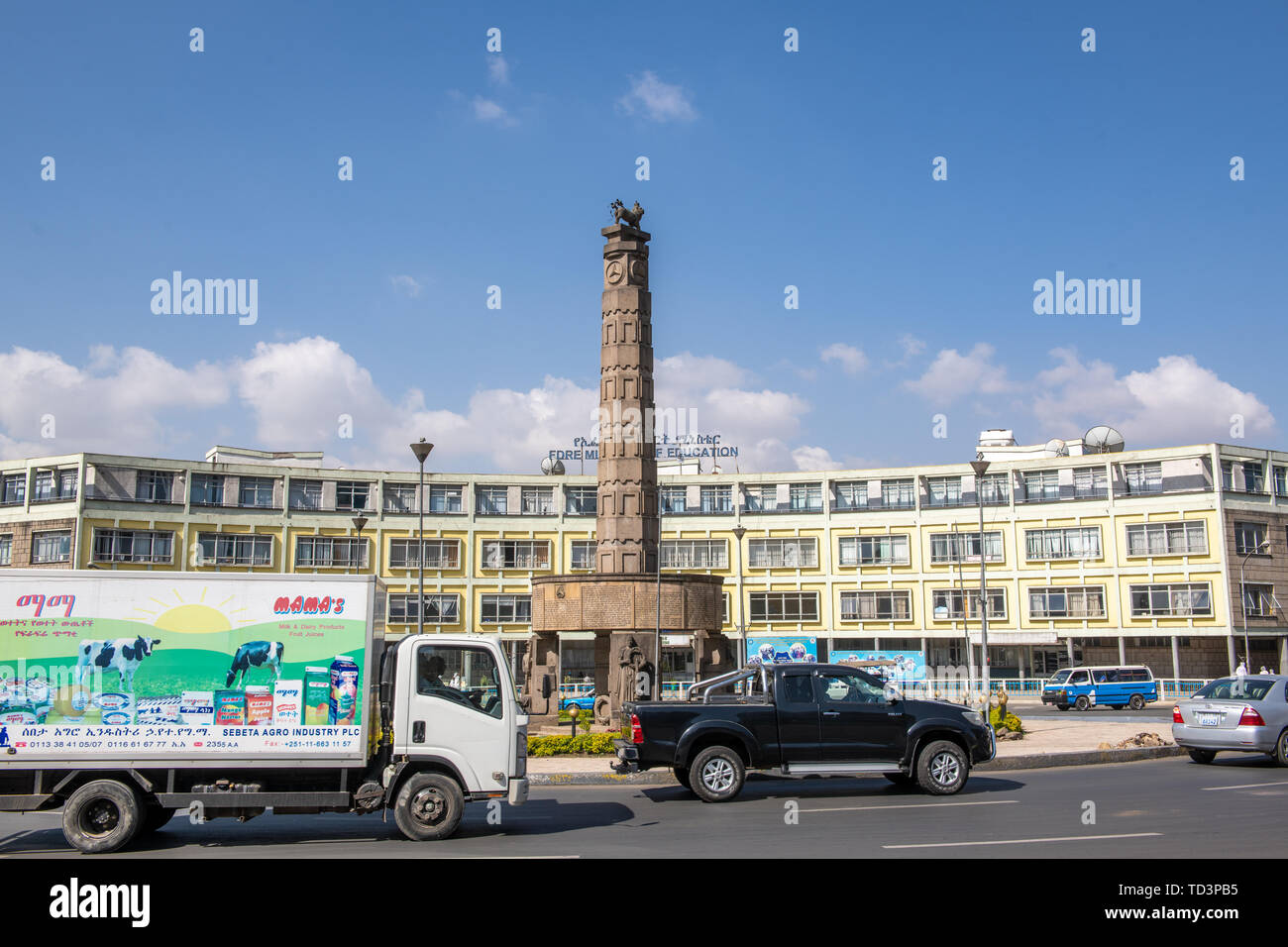 Victory monument, Addis Ababa, Ethiopia Stock Photo - Alamy