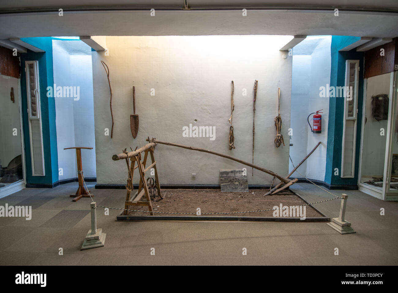 Early farming tools on display within the National Museum of Ethiopia ...