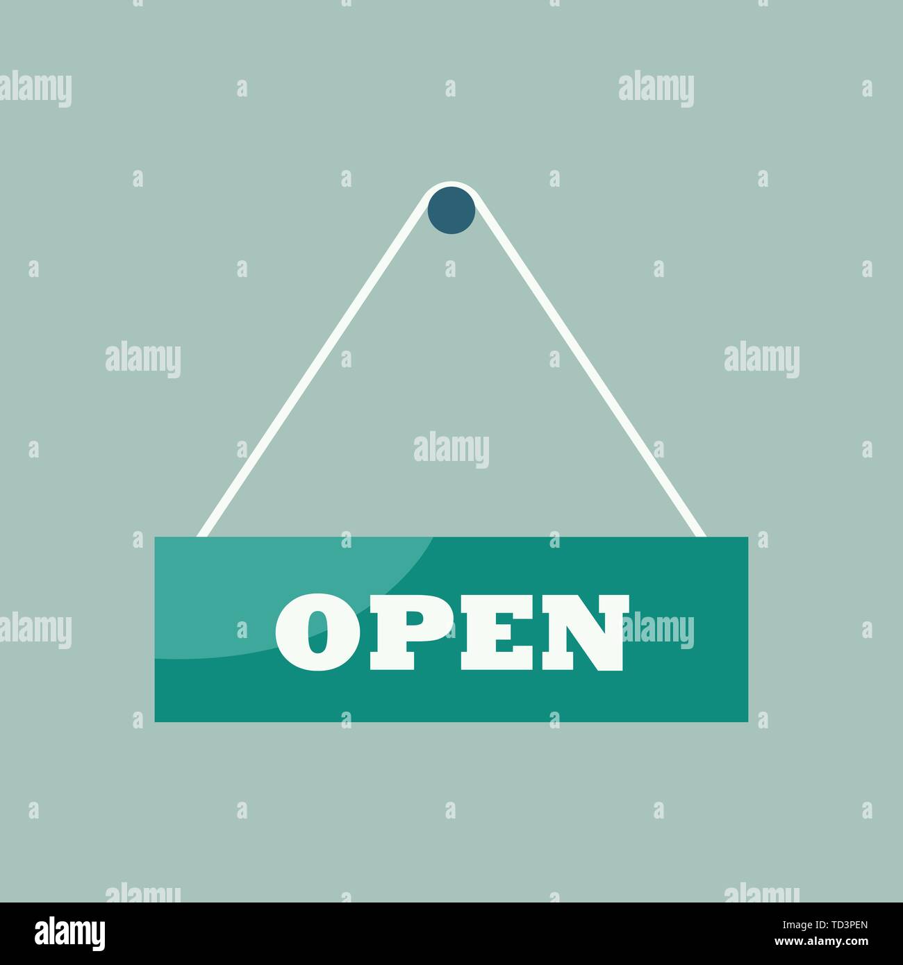 Open sign hanging plate. Vector illustration Stock Vector Image & Art - Alamy
