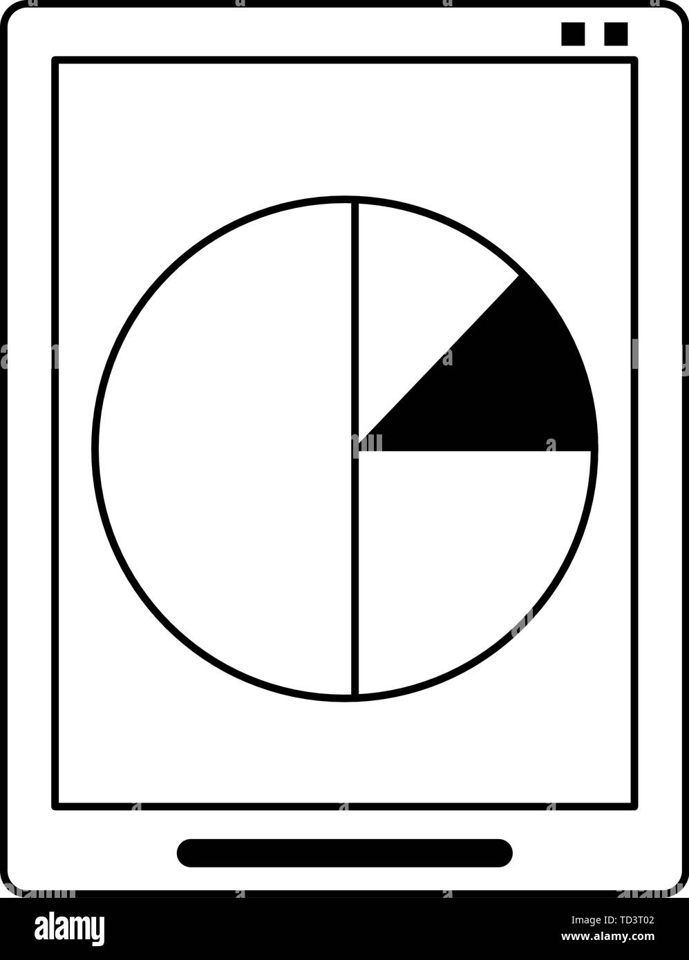 Tablet computer statistics analysis Black and White Stock Photos ...