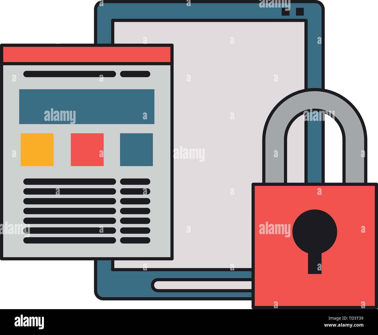 Business and security system symbols Stock Vector Image & Art - Alamy