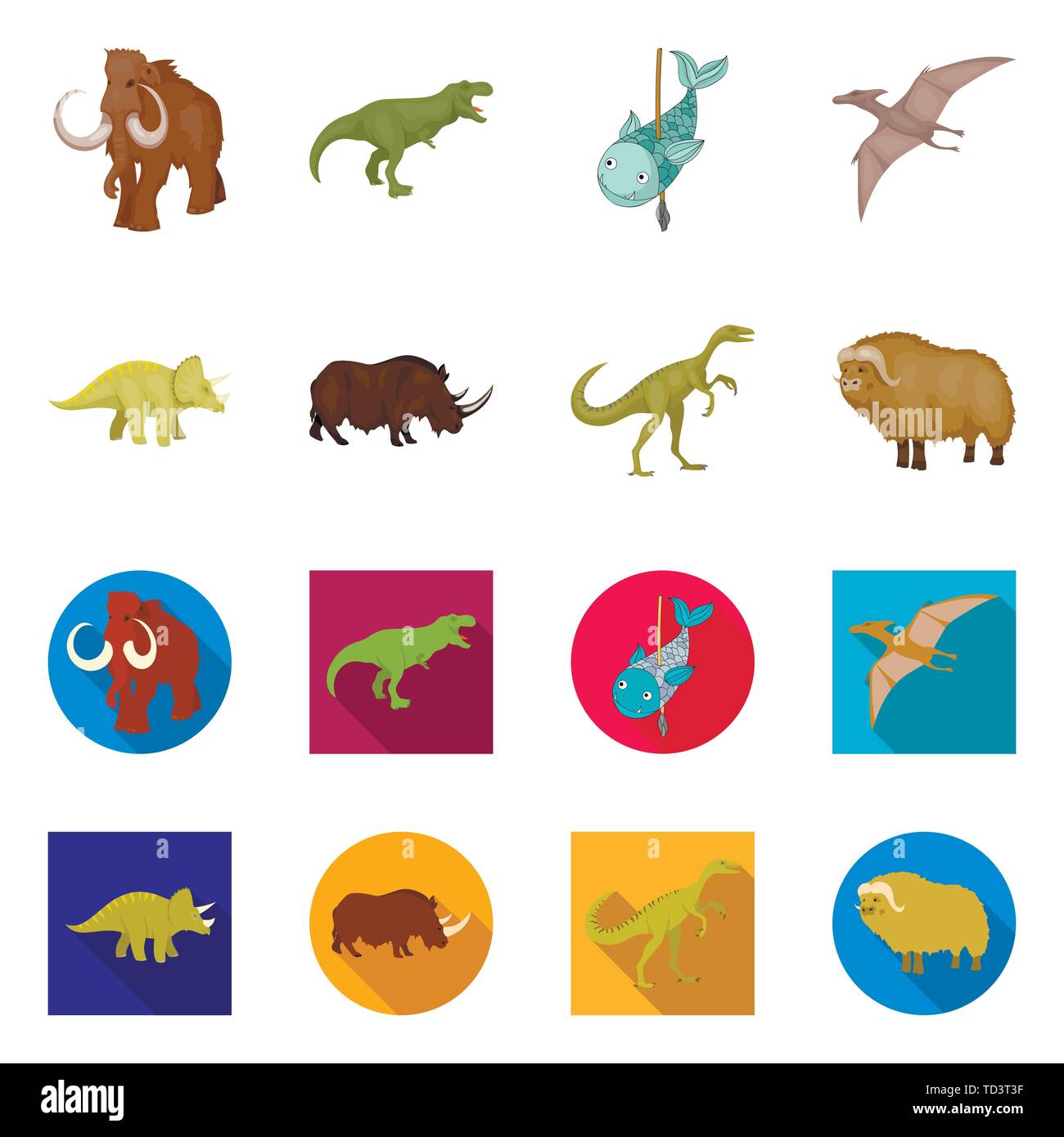 Prehistoric bison Stock Vector Images - Alamy