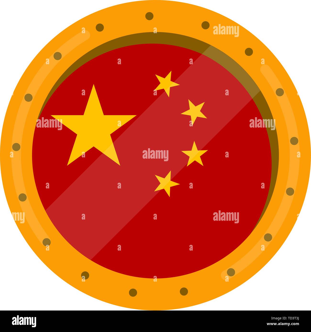 Red flag with a golden star hi-res stock photography and images - Alamy