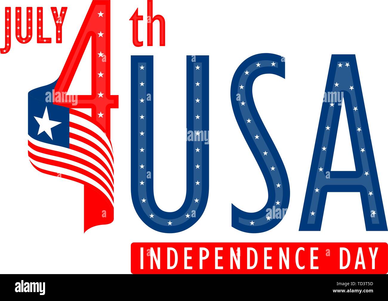 Happy 4th of July graphic design - Vector Stock Vector Image & Art - Alamy
