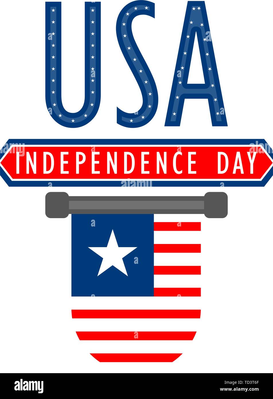 Happy 4th of July graphic design - Vector Stock Vector Image & Art - Alamy