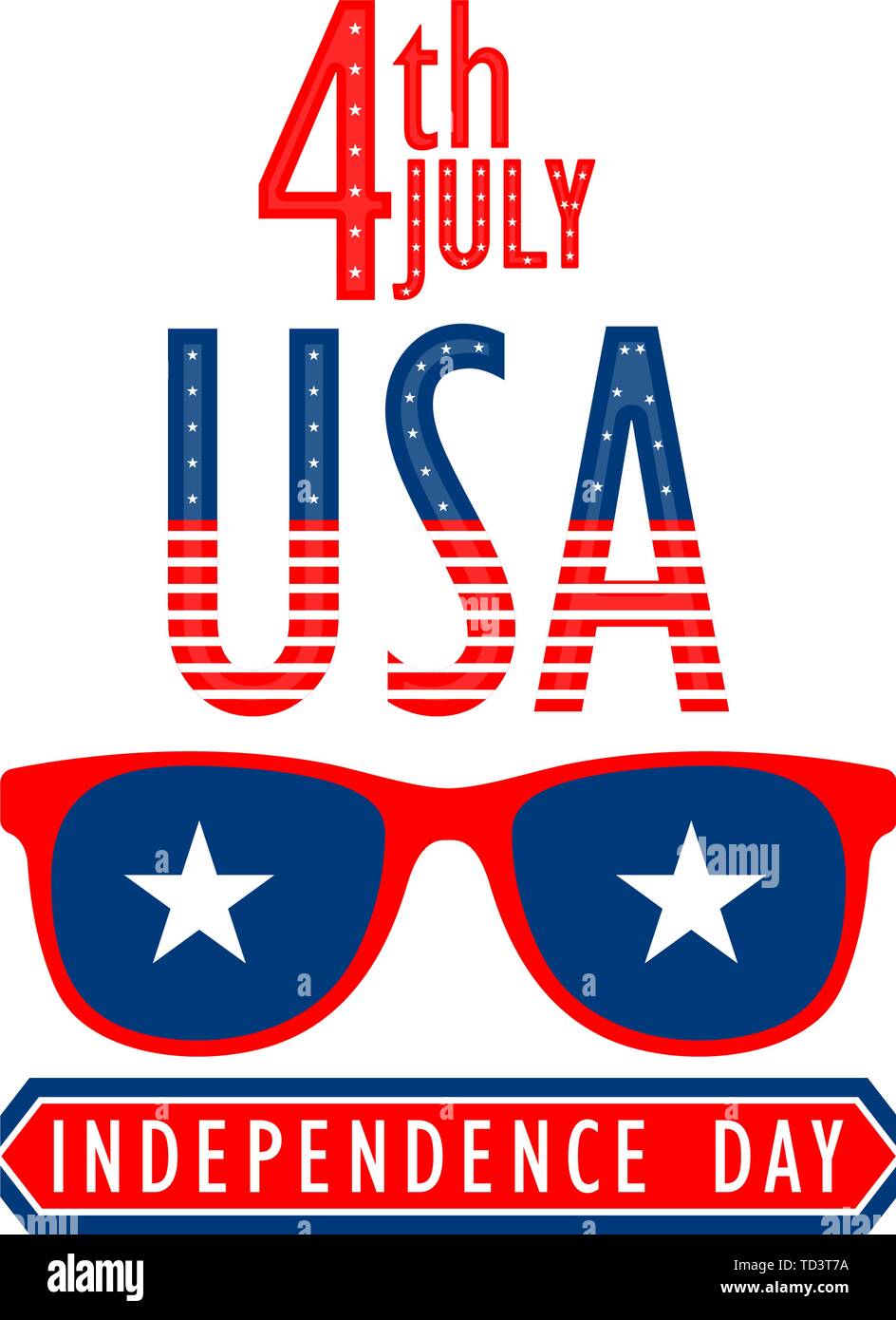 Happy 4th of July graphic design - Vector Stock Vector Image & Art - Alamy