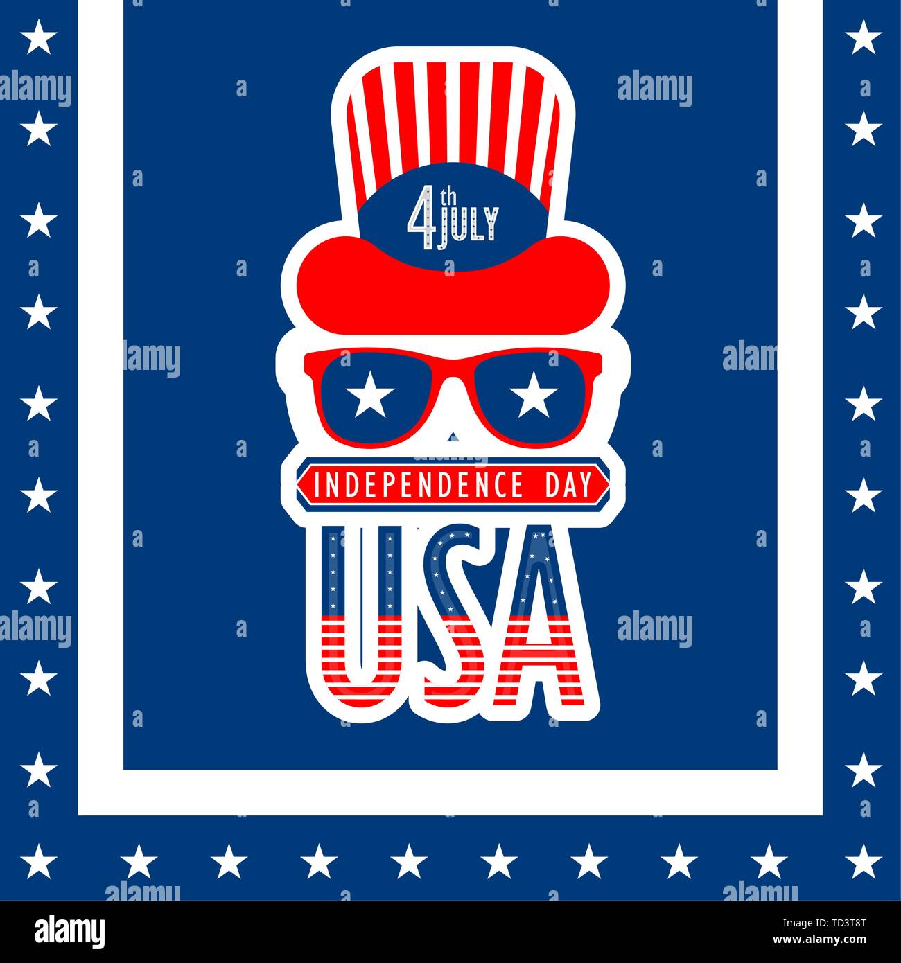 Happy 4th of July graphic design - Vector Stock Vector Image & Art - Alamy