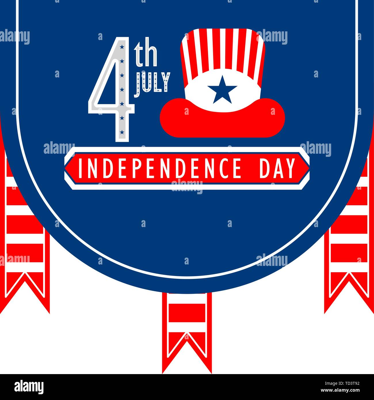 Happy 4th of July graphic design - Vector Stock Vector Image & Art - Alamy