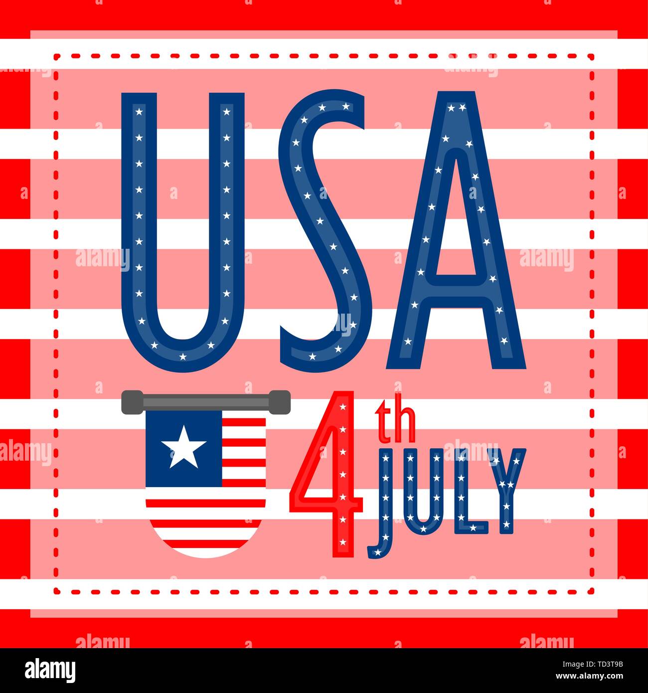 Happy 4th of July graphic design - Vector Stock Vector Image & Art - Alamy