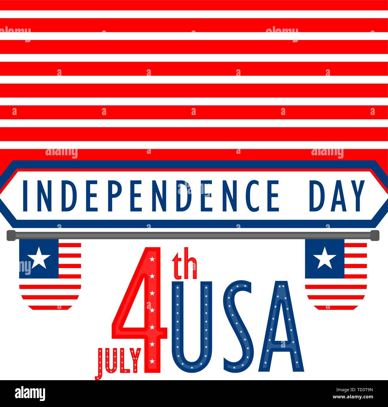 Happy 4th of July graphic design - Vector Stock Vector Image & Art - Alamy