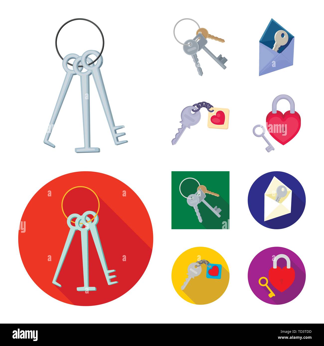 Vector Illustration Of Key And Protection Icon Collection Of Key And Security Vector Icon For
