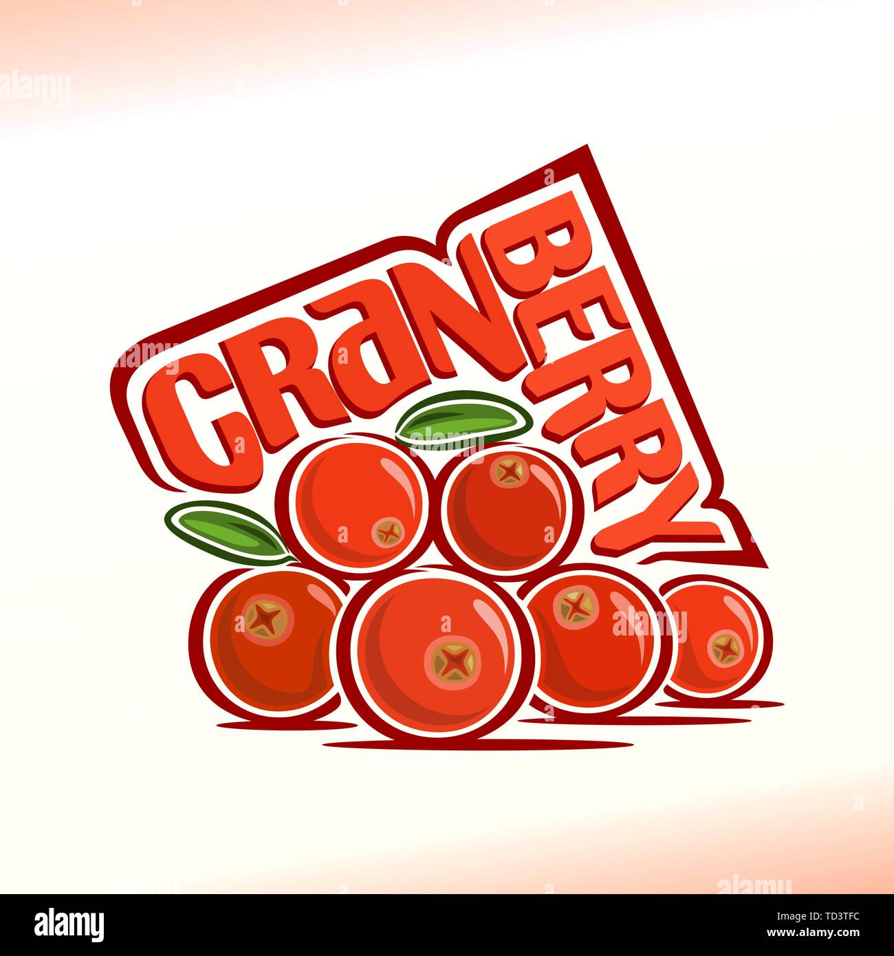 Vector logo for cranberry Stock Vector Image & Art - Alamy