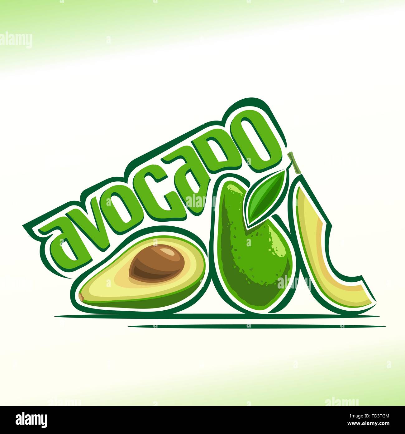 Vector logo for Avocado Stock Vector Image & Art - Alamy