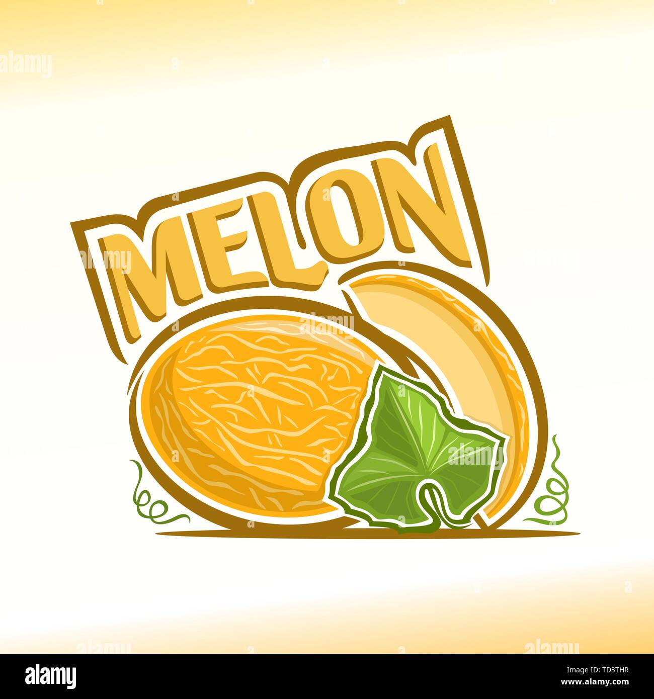 Vector logo for Melon Stock Vector Image & Art - Alamy