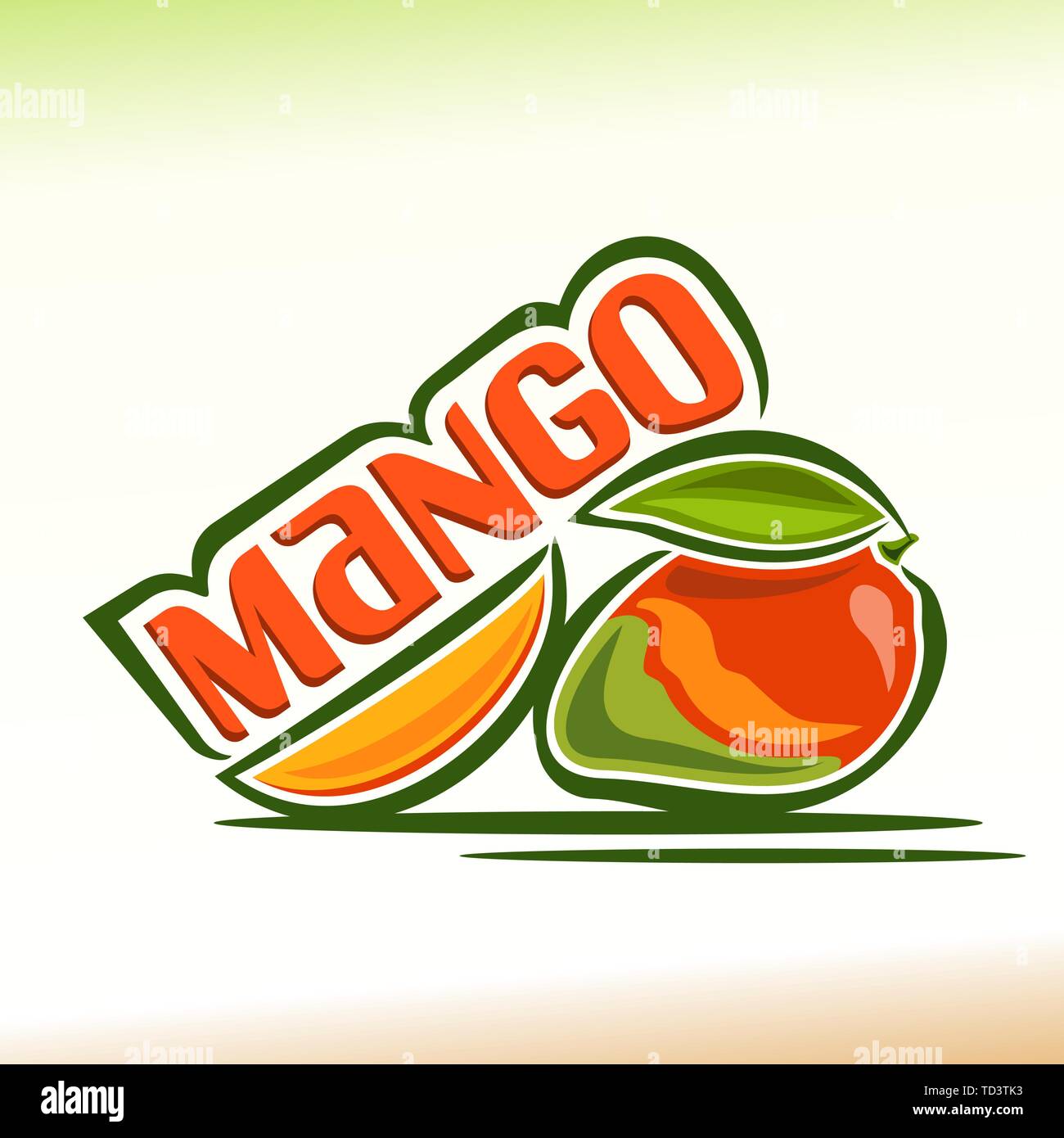 Cartoon mango fruit design Stock Vector Images - Alamy