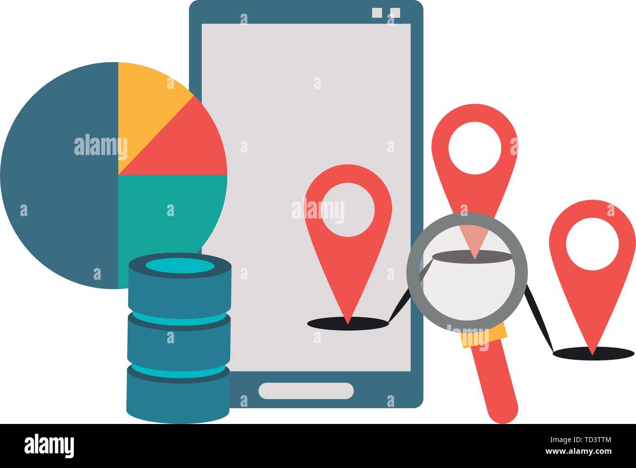 Office and business technology symbols Stock Vector Image & Art - Alamy