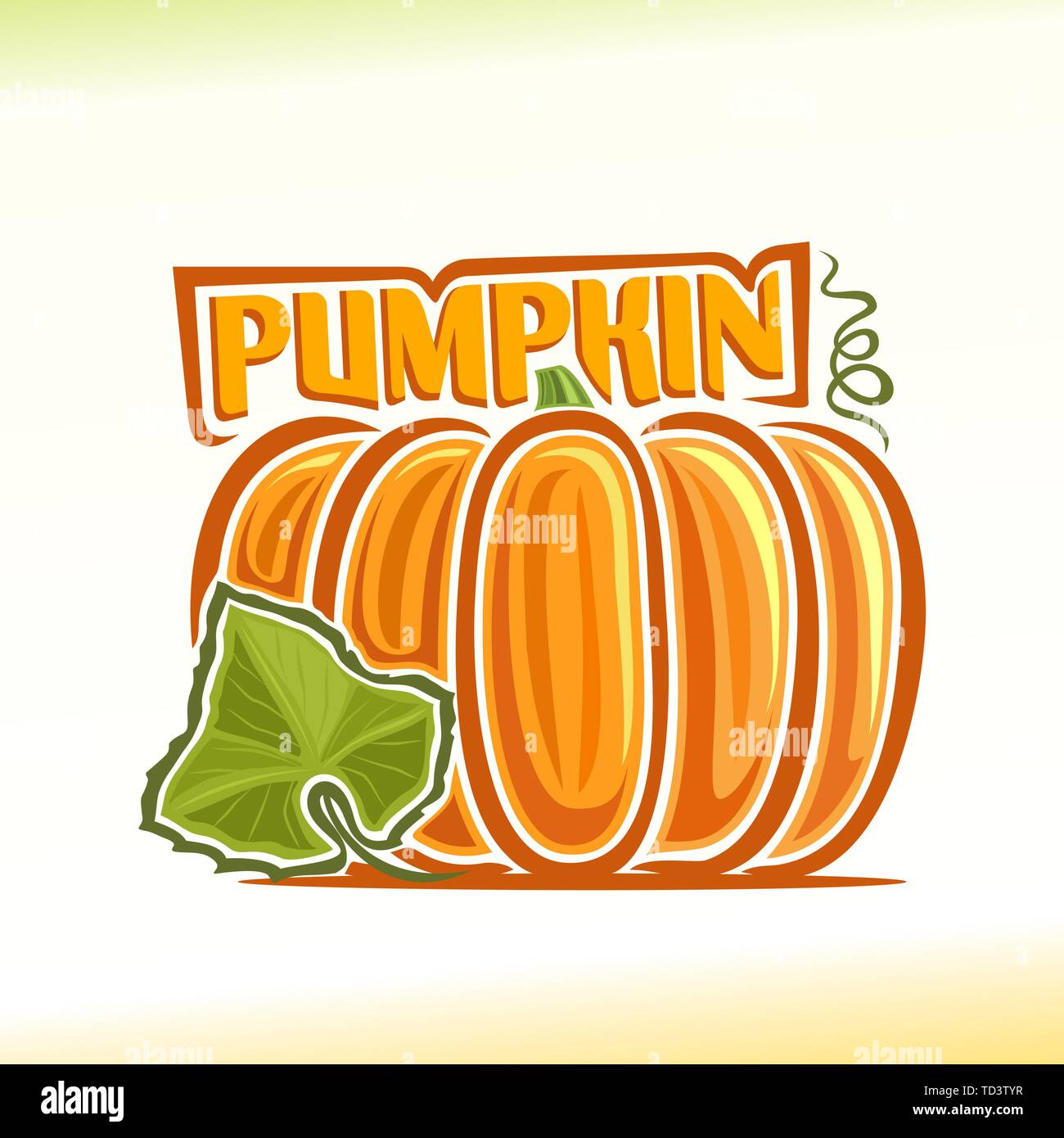 Vector logo for pumpkin Stock Vector Image & Art - Alamy