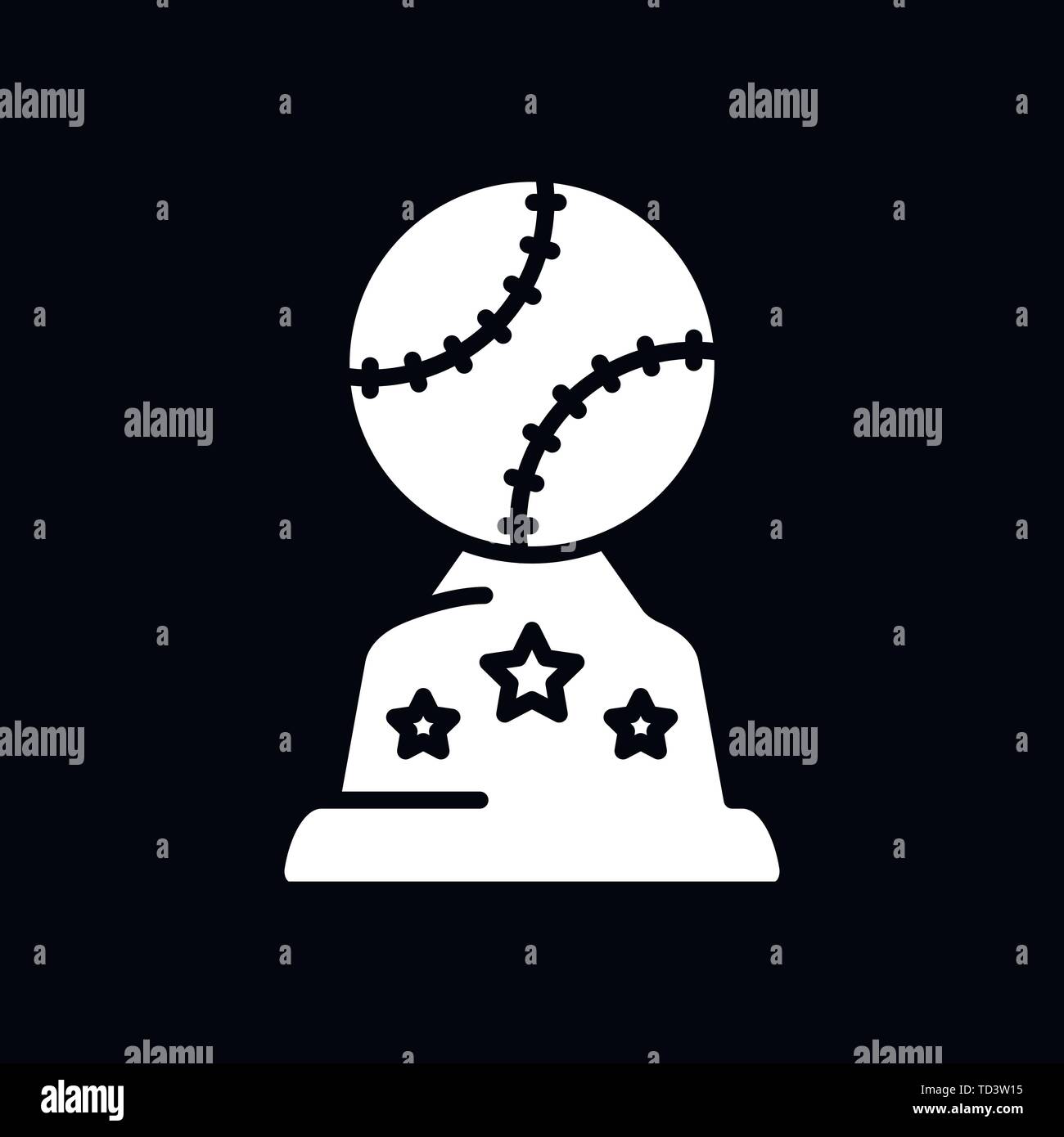 Simple modern set of baseball icons. Premium symbol collection. Vector ...