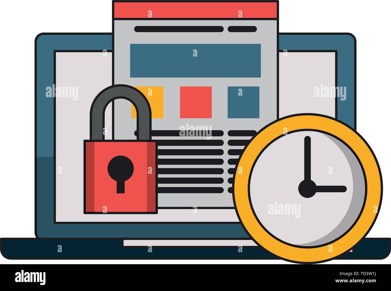 Business and security system symbols Stock Vector Image & Art - Alamy