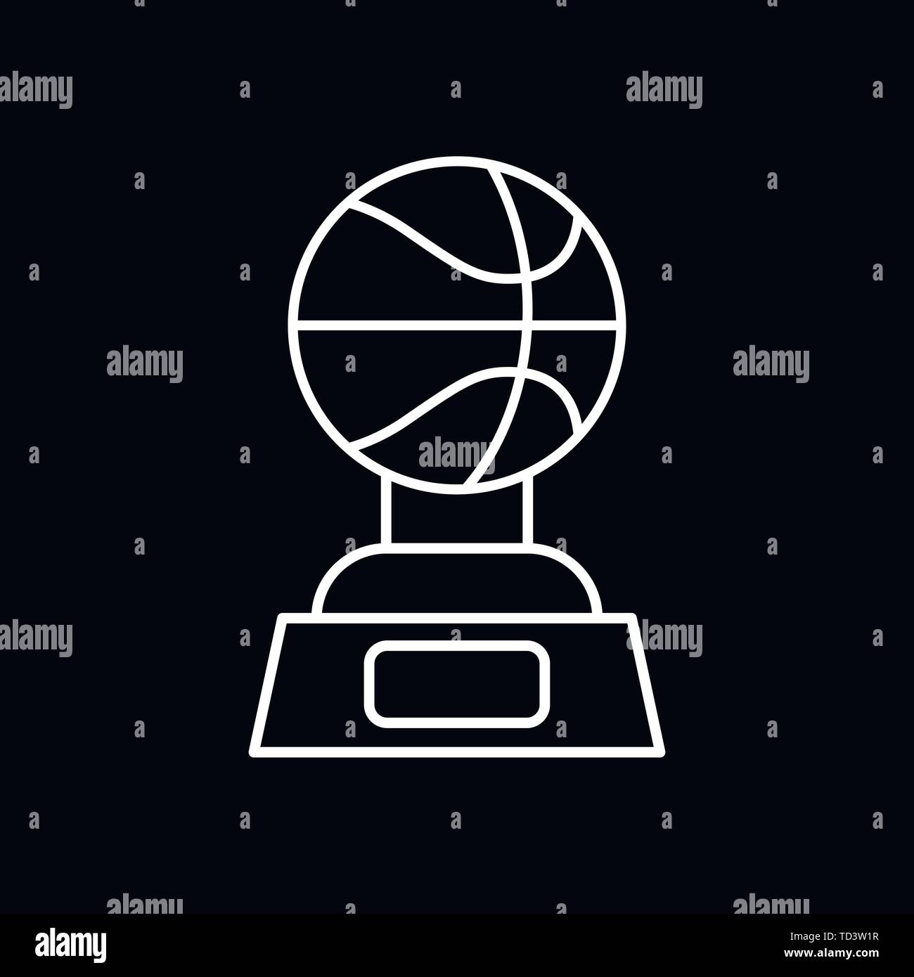 Basketball icon vector, in trendy flat style isolated on white ...