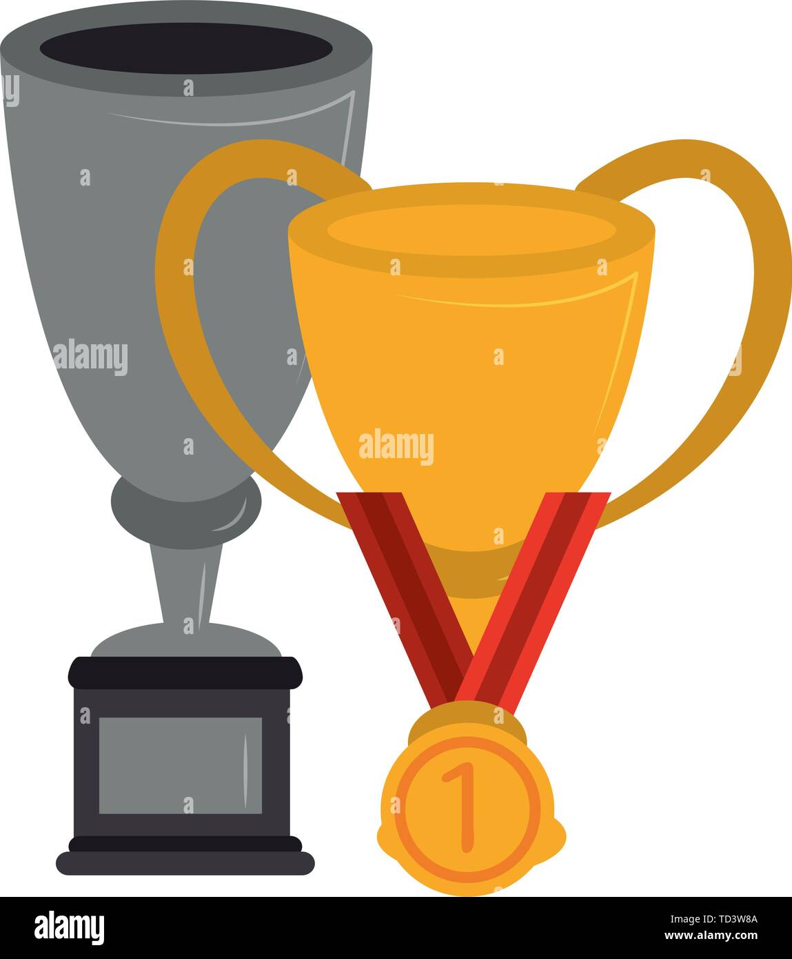 Tournament cups Stock Vector Images - Alamy