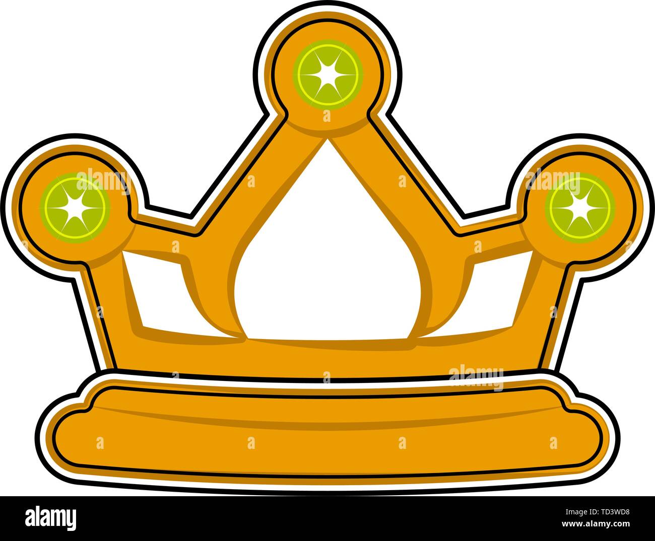 Royal crown icon cartoon style hi-res stock photography and images - Alamy