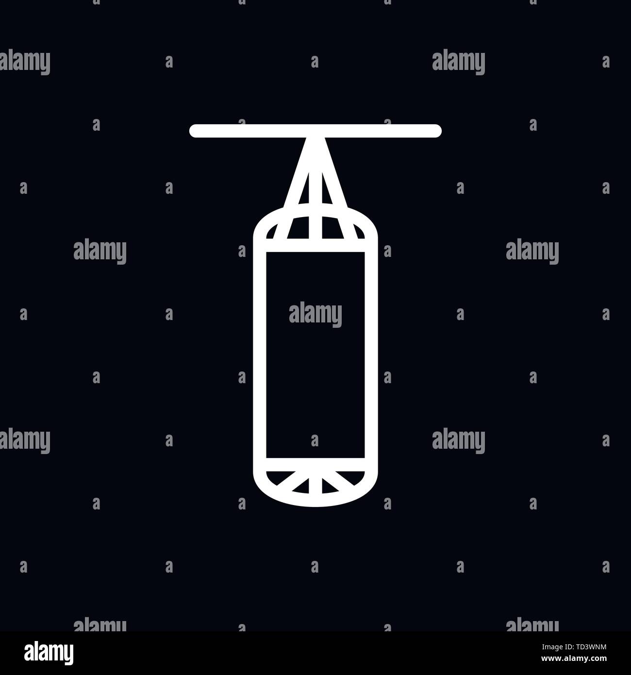 Boxing sign line icon hi-res stock photography and images - Alamy