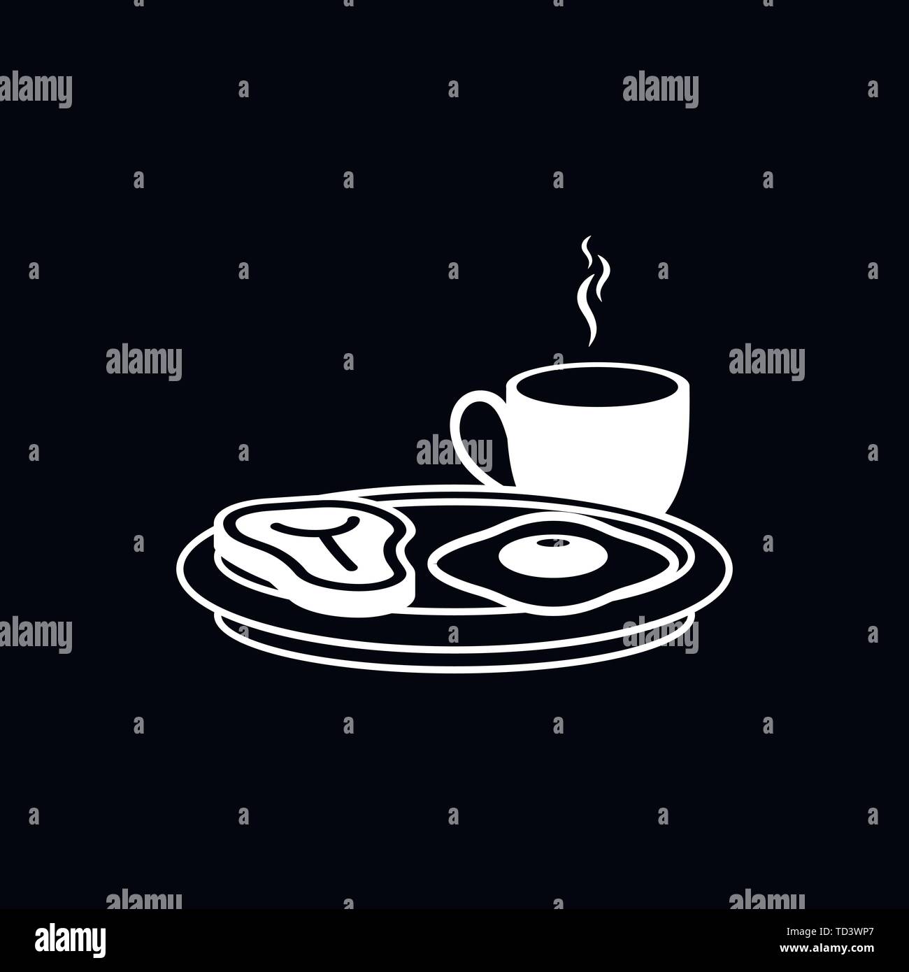 Tea honey black background Stock Vector Images - Alamy