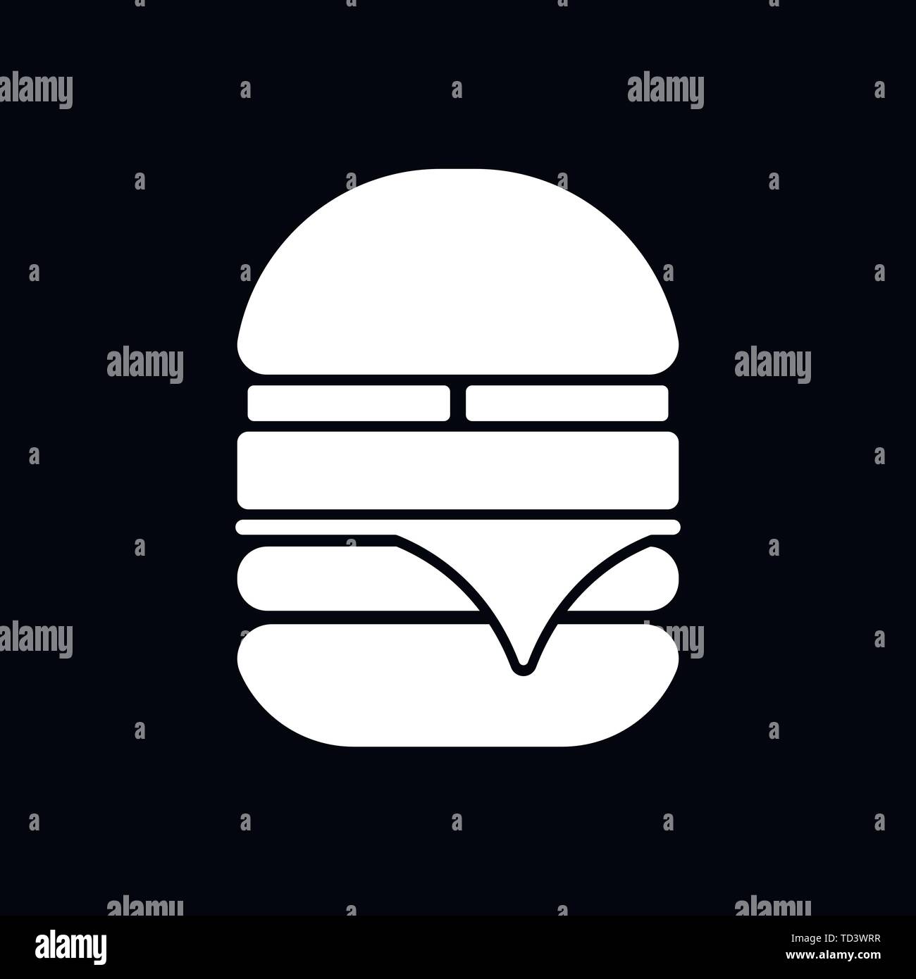 Burger icon. Vector of fast food set for UI and UX, website or mobile ...