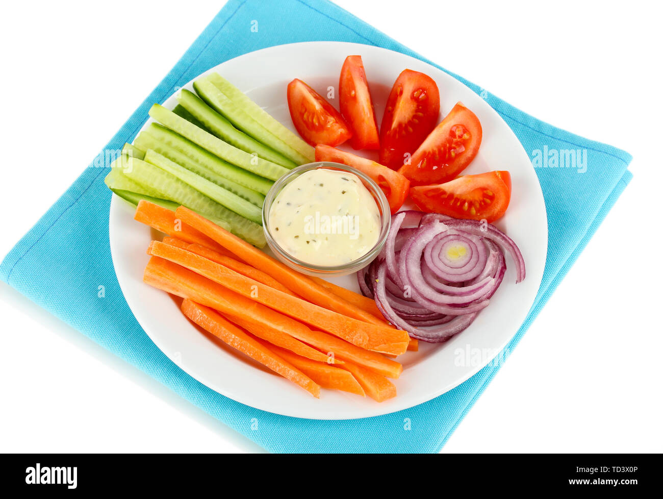 Raw Vegetables On A Plate