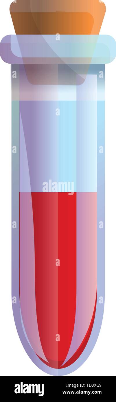 Magic potion tube icon. Cartoon of magic potion tube vector icon for ...