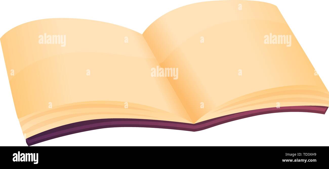 Open mystery book icon. Cartoon of open mystery book vector icon for ...