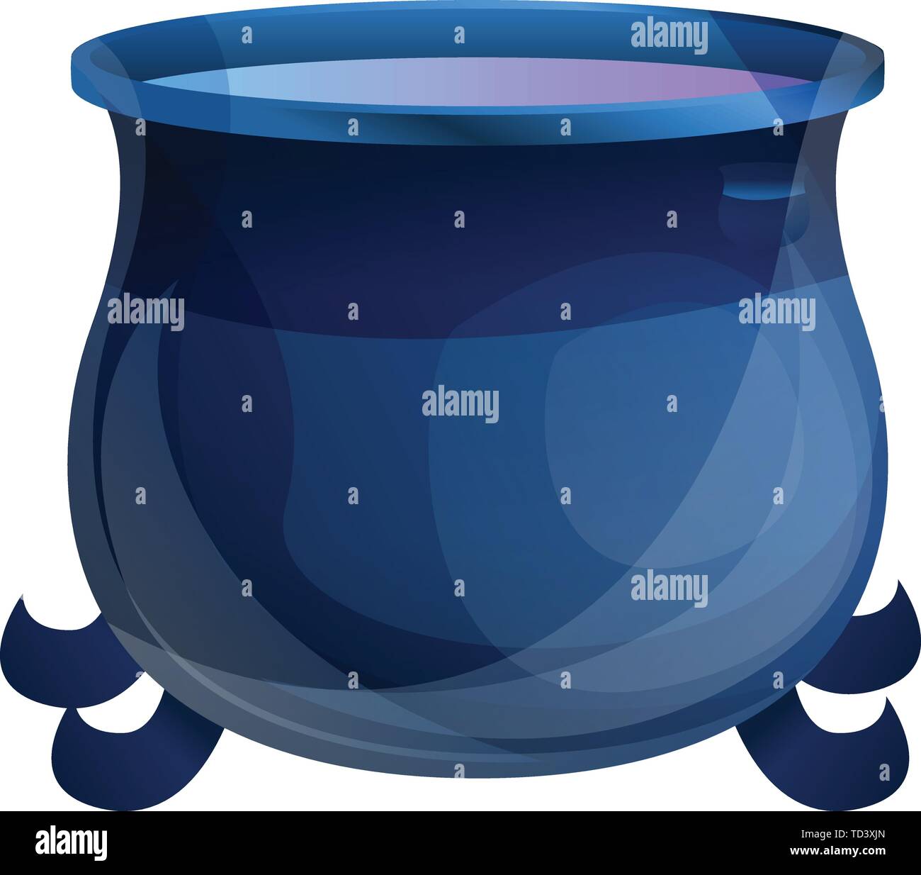 Magic cauldron icon. Cartoon of magic cauldron vector icon for web ...